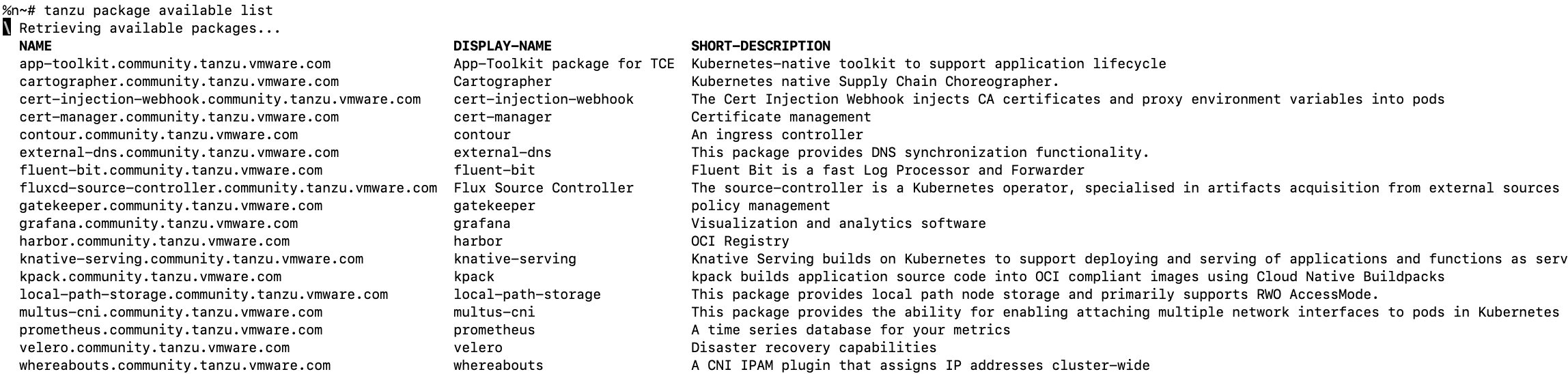 Kubernetes on Apple's M1 Macbook with VMware Tanzu Community Edition ...