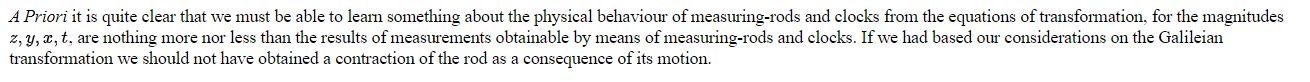 The Behavior of Measuring-Rods and Clocks in Motion | HackerNoon