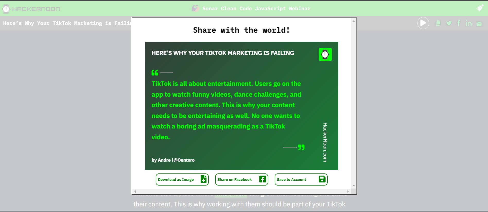 But First, Let Me Take A Quote | HackerNoon