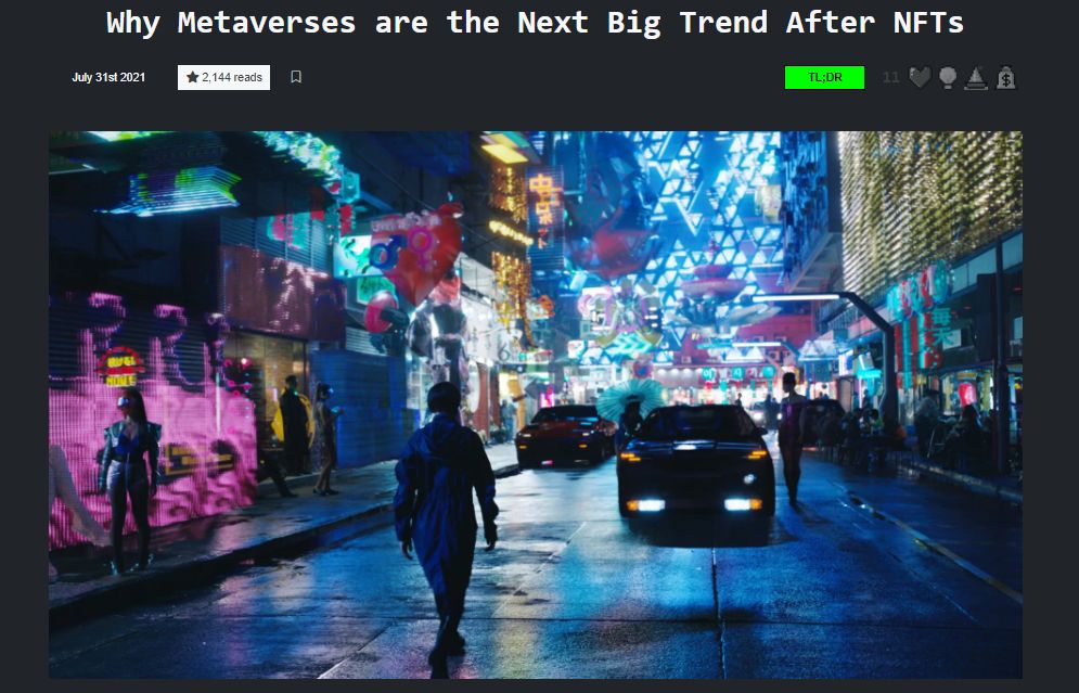 #Gaming-Metaverse Writing Contest: Round 1 Results Announced | HackerNoon