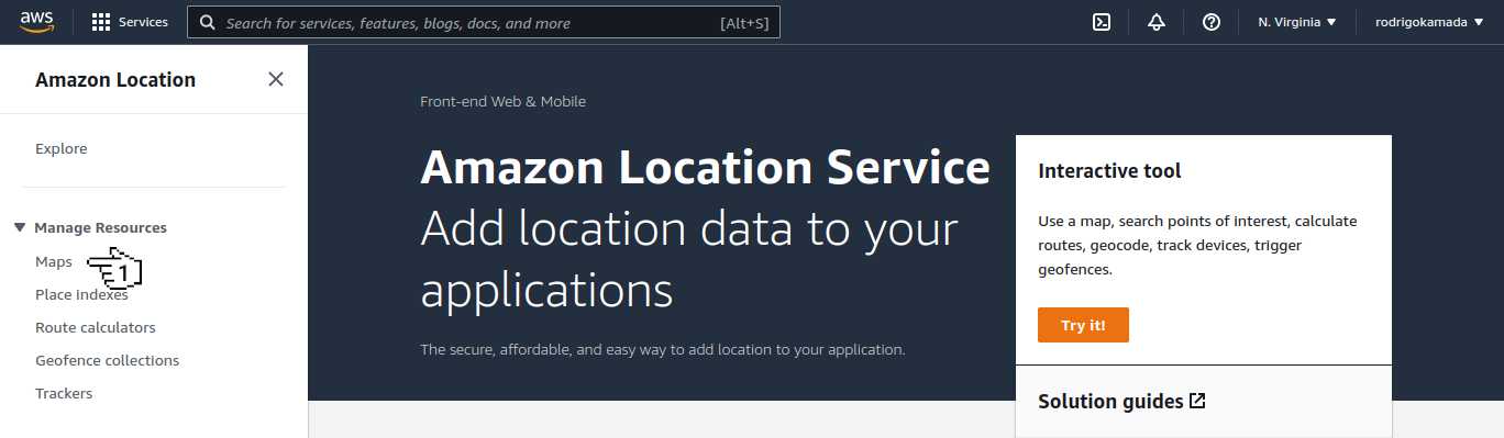 Adding the Map Component Using the AWS Services to an Angular App ...